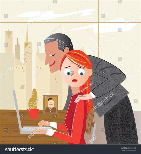Sexual Harassment Workplace Stock Vector Royalty Free 529585192