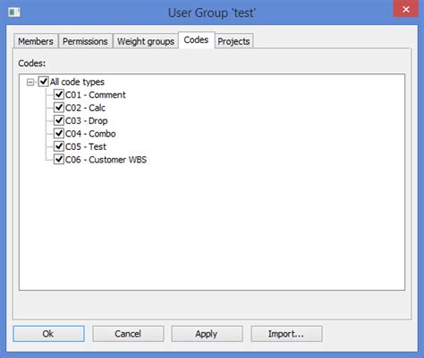 Administration And Customization User Permission Setup Permission Settings Per Custom Code