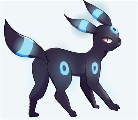 Umbreon Pokemon Drawings Fanart Print Umbreon Pokemon Ink Print