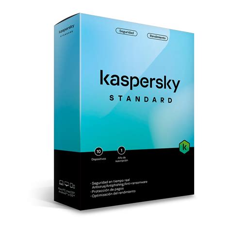 Antivirus Kaspersky Standard Licencia 1 Año 10 Dispositivos Pc Macos