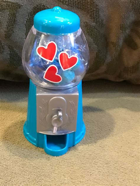 Teal Blue Mini Gumball Machine Etsyde