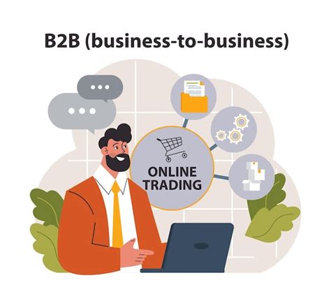 Premium Vector Estore And Ecommerce Business Model B2b Business To Business
