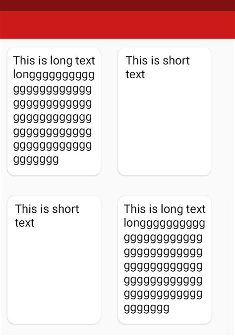 Android Recyclerview Items With Different Heights With