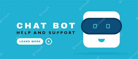 Premium Vector Chatbot Halp And Support Banner Cute Bot Sign Chat Bot
