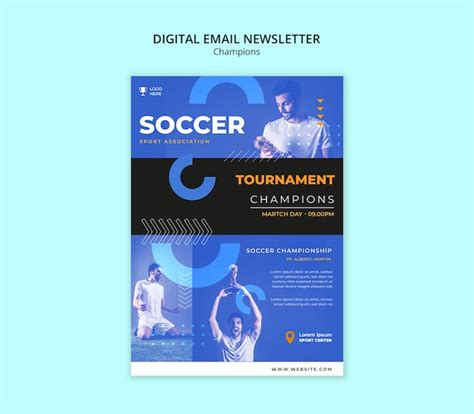Premium Psd Soccer Champions Template