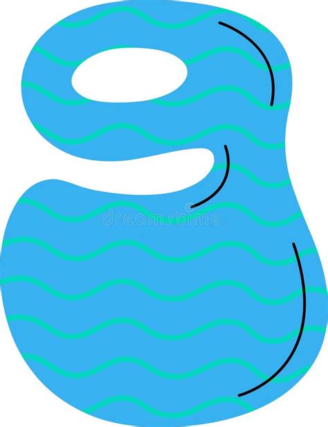 Nine Digit Cartoon Font Stock Vector Illustration Of Vector