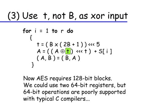 Ppt The Rc6 Block Cipher A Simple Fast Secure Aes Proposal