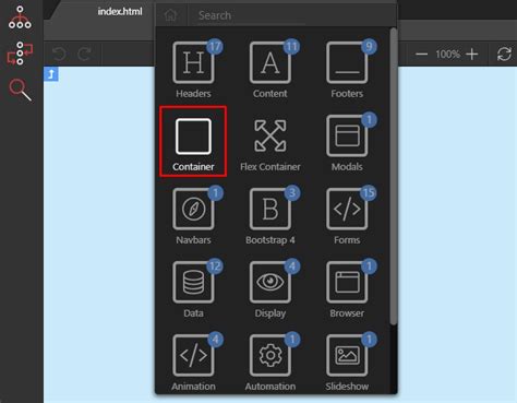 Wappler Documentation Bootstrap 4 Layout Basics