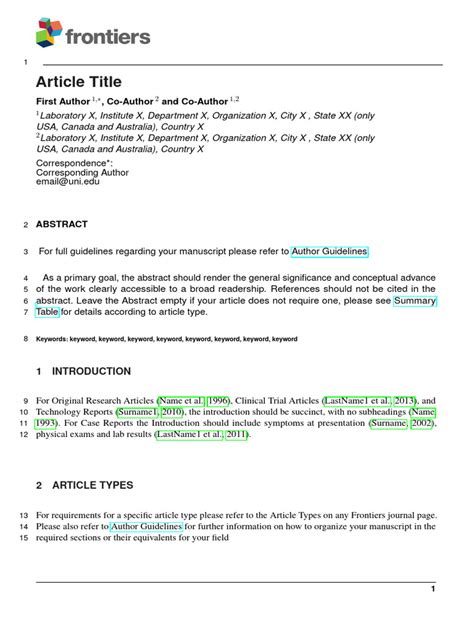 Frontiers Pdf Abstract Summary Creative Commons License