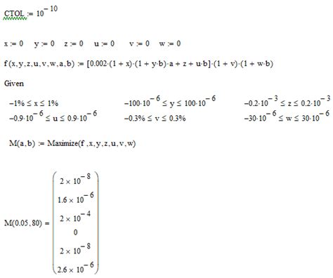 maximize does not work properly mathcad 15 ptc community
