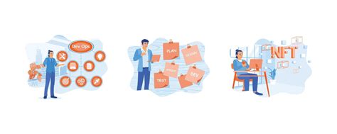 Businessman Developing Software On Virtual Screen Make Notes On The Work Plan Using Nft