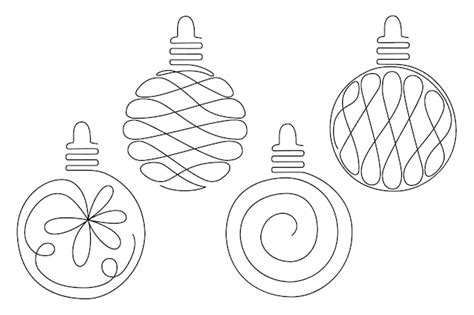 크리스마스 공의 연속 그리기 라인 아트 스타일의 새로운 풍선 세트 벡터 프리미엄 벡터