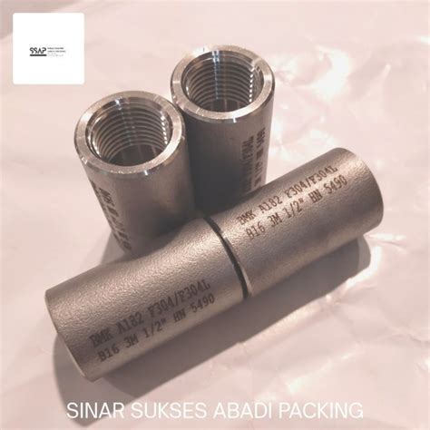 Jual Socket Coupling Stainless Ss304 Class 3000 Drat 12 Inch Npt