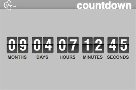 Customizable JavaScript Counter Countdown Timer Clock Timer