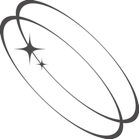 Aesthetic Shape With Stars Minimal Shape In Lines With Sparkles Abstract Modern Geometric Boho