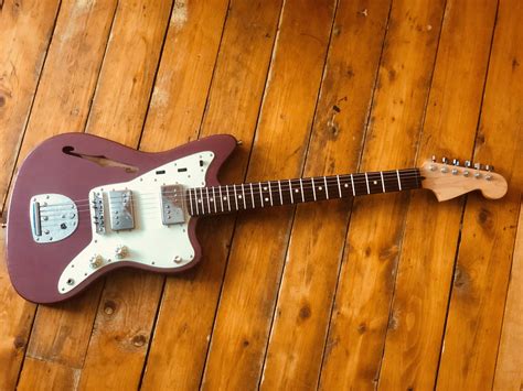 Ngd Custom Burgundy Mist Thinline Jazzmaster Rguitarporn