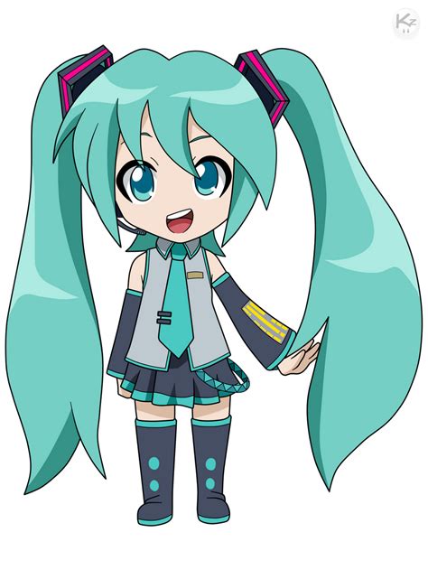 Miku Hatsune Chibi By Krizeii On Deviantart