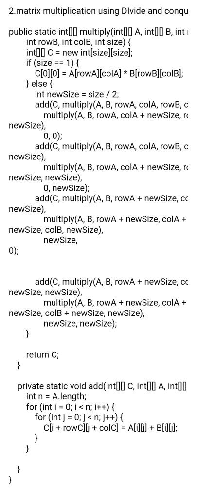 solved program the following algorithms that we covered in