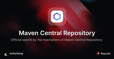 Raycast Store Maven Central Repository Commands