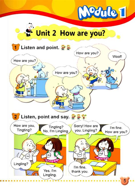一年级上册英语电子课本外研社新标准 Module 1 Unit 2 How are you