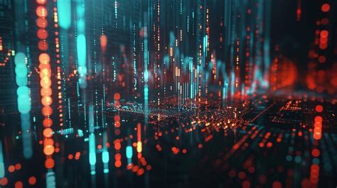 Abstract Digital Data Stream Generative Ai Premium Ai Generated Image