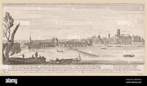 Profile Of The City Of Nevers With A Tree On The Foreground Israel Silvestre 1631 1691 Print