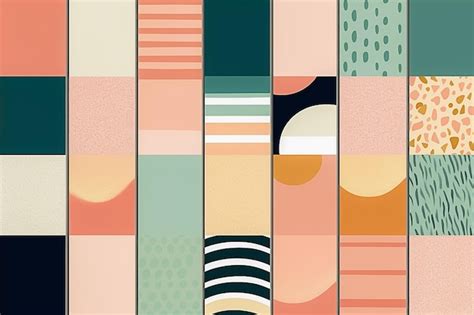 Premium Ai Image Seamless Abstract Geometric Pattern Illustration Ai Generated