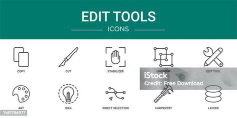 복사 잘라내기 안정기 그룹 해제 편집 도구 아트 보고서 프레젠테이션 다이어그램 웹 디자인 모바일 앱에 대한 아이디어 벡터
