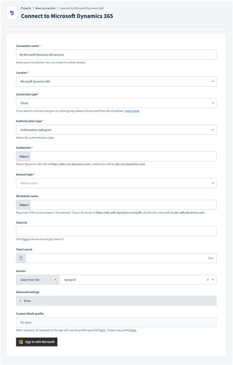 Workato Connectors Microsoft Dynamics 365 Workato Docs