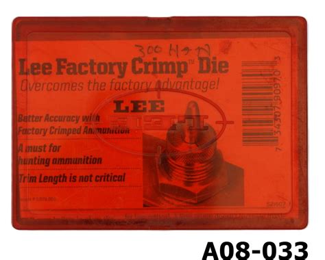 085b A08 033 300 Handh Lee 2 Die Set Classic Arms