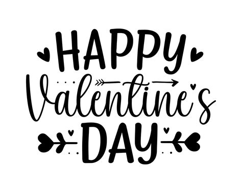 Hand Lettering Valentines Day Love Heart Typography Quotes Calligraphy Valentines Day Greeting