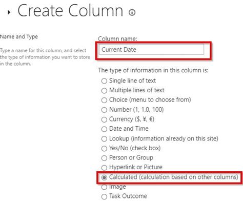 Sharepoint Calculated Column Current Date Enjoy Sharepoint