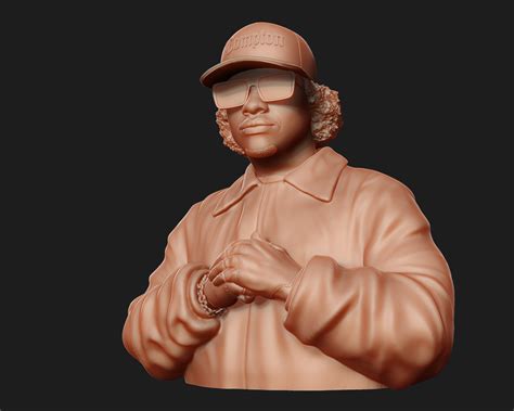 👤 Eazy E Bust 3d Print Model・ Stl File For 3d Printing And Cnc Machining Laser Cutting・cults