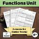 Functions Unit Products Th Grade Classwork By Sum Squared Savant