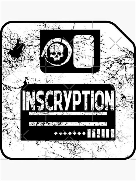 Inscryption Game On Floppy Disk Sticker For Sale By Manoroma Redbubble