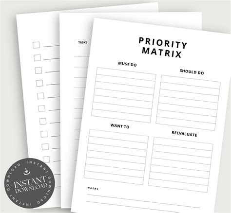 Free Printable Priority Math Worksheet