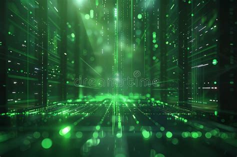 Digital Transfer Big Data On Internet Futuristic Digital Technology