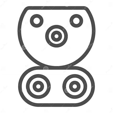 Ccs Combo Lader Line Pictogram Elektrisch Autoconcept Elektrische Stekker Oplader Witte