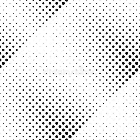Seamless Abstract Dot Pattern Background Monochrome Vector Graphic