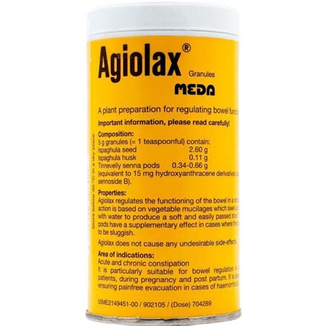 Agiolax Granules 250 G Laxative Stimulant Laxative Of Plant Origin