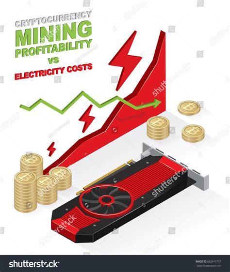 Bitcoin Mining Profitability Chart Easily Accessble Image Vectorielle