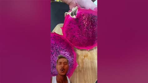 ড্রাগন ফ্রুট মাঝখানে কালোজিরার মতো Fruit Dragonfruit Fruitcutting Youtube