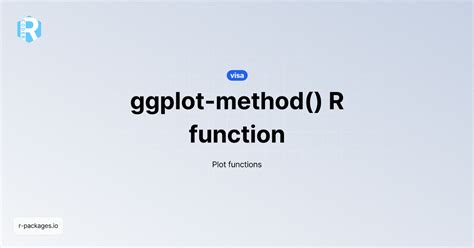 Ggplot Method R Function From Visa R Packages
