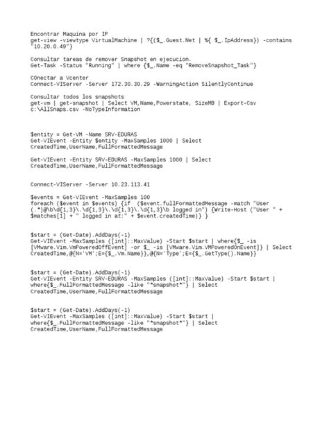 Comandos Vmware Cli Pdf