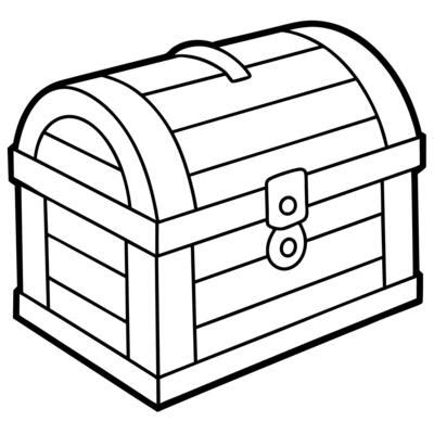 Treasure Chest Outline Vector Art Icons And Graphics For Free Download