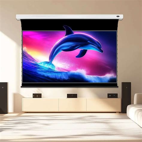 Vividstorm Fusion Alr Enhanced Long Throw Motorized Drop Down Projector Screen Vividstorm