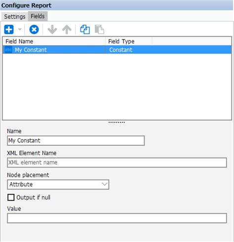 Configuring The Report