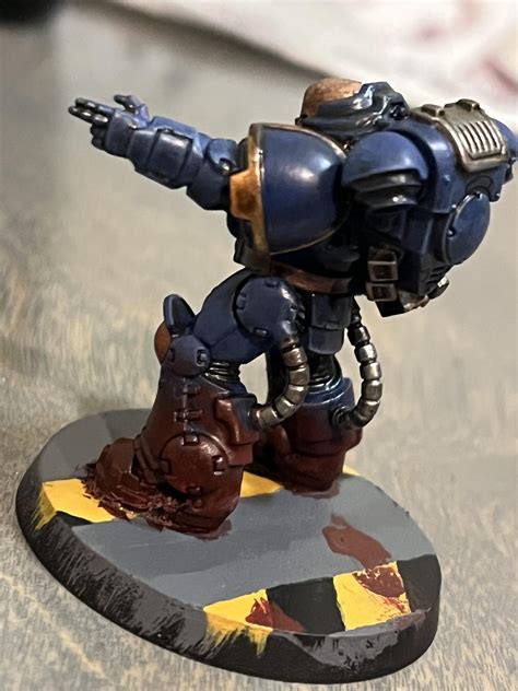 Just Finished My First Mini A Grimdark Ultramarine Intercessor Any