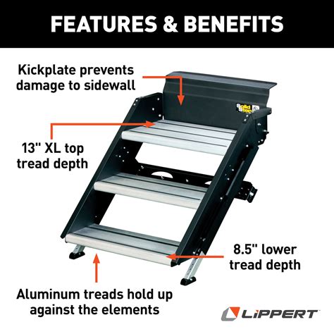 Lippert Solid Step Premium Rv Steps 26 Triple Towuniverse