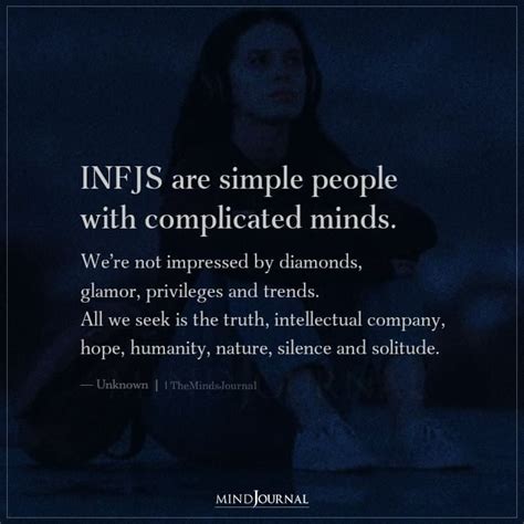 Infjs Are Simple People With Complicated Minds Introvert Quotes